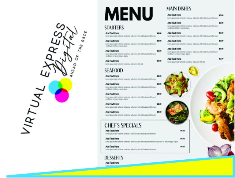 Menus – Virtual Express Digital